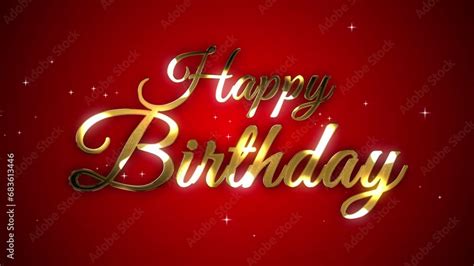 Happy Birthday Gold Animated Text Animated Birthday Greetings Gold