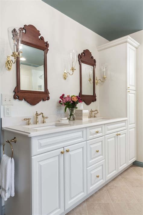 White And Gold Primary Bath Rsi Kitchen And Bath