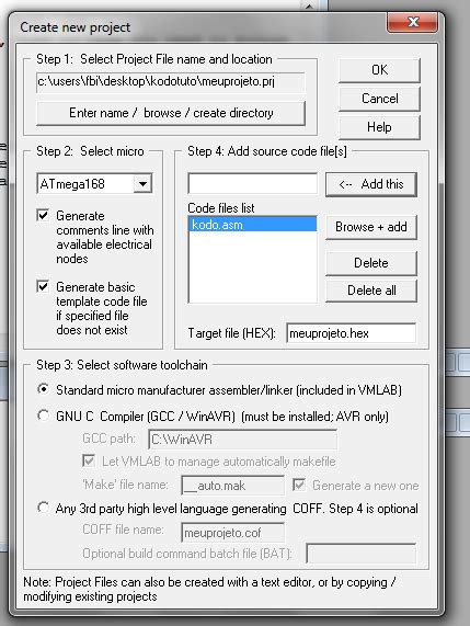 Simulando Um Avr No Vmlab Assembly Mente Binária