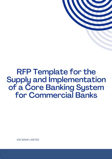 Rfp Template For The Supply And Implementation Of A Core Banking System For Commercial Banks