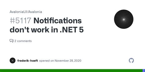 Notifications Don T Work In NET Issue AvaloniaUI Avalonia GitHub
