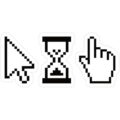Mouse Cursor Pointer Graphic Sticker In 2025 Computer Nerd
