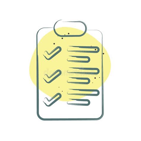 Icon Checklist Related To Business Analysis Symbol Color Spot Style Simple Design Editable