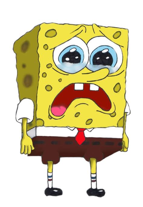 Crying Spongebob Face