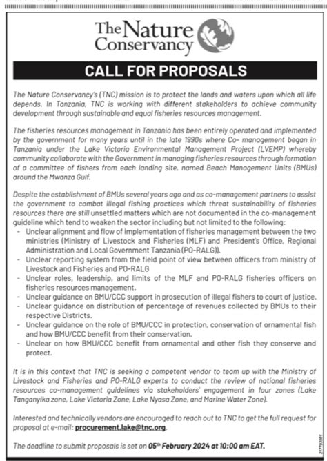 Fridolin Nzambimana On Linkedin Call For Proposals ————————— The