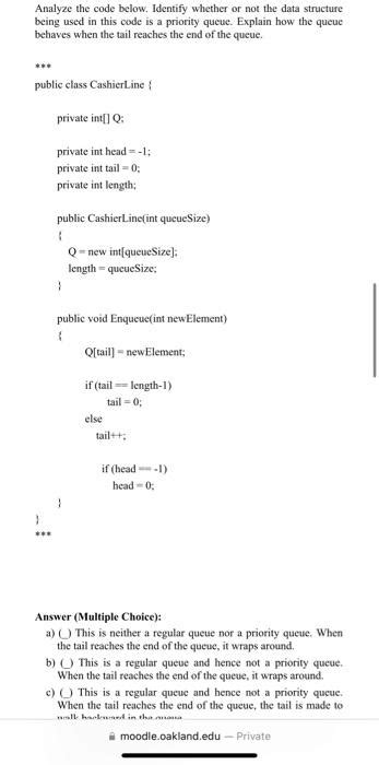 Solved Analyze The Code Below Identify Whether Of Not The Chegg