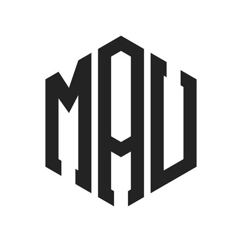 Premium Vector Mau Logo Design Initial Letter Mau Monogram Logo Using