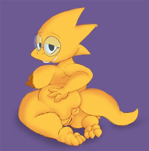 Rule 34 Absurd Res Alphys Anthro Ass Breasts Brown Nipples Eyewear Female Fuzefurry Genitals