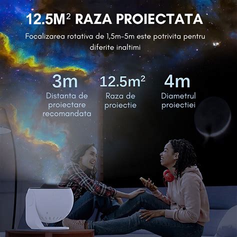 Proiector Pentru Camera Galaxii Planete Cer Instelat Si Altele Lampa De Veghe Planetar Cu