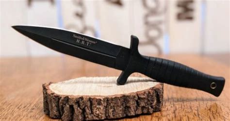 Smith And Wesson Fixed Blade Knife New Hrt Boot Knife Swhrt9b New Open