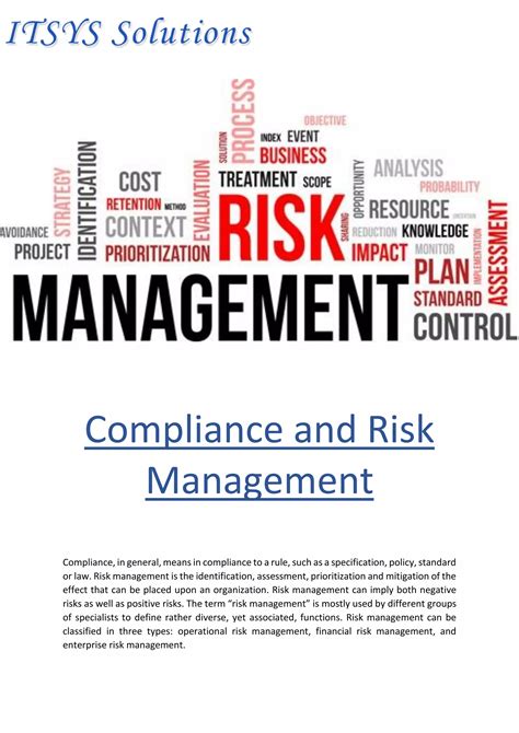 Compliance And Risk Management Pdf