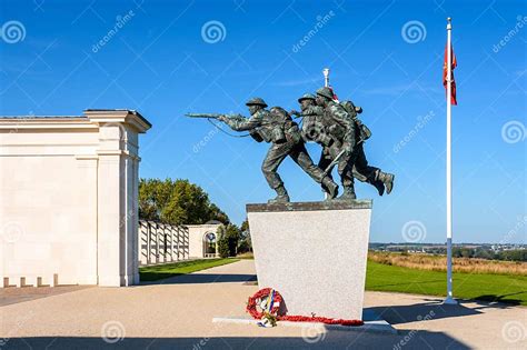 D Day Sculpture In The British Normandy Memorial In Ver Sur Mer