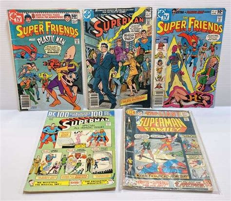 5 Older Superman Comics Include 1975 Dc Comics 173 The Superman