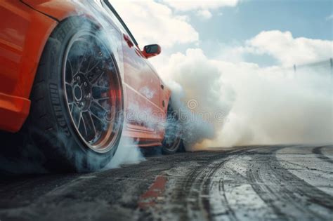 a vehicle with significant smoke output stock image image of