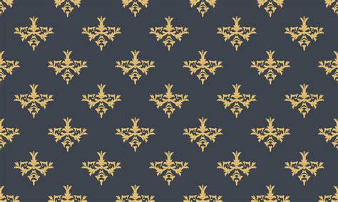 Damask Fleur De Lis Background Vector Seamless Pattern Background
