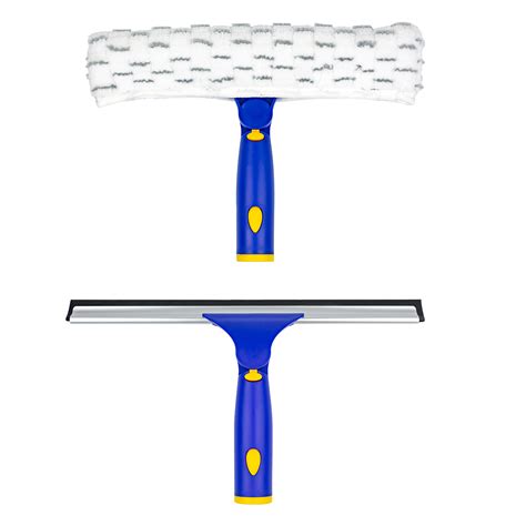 Squeegee And Microfiber Scrubber Combo Extension Pole Sold Separately