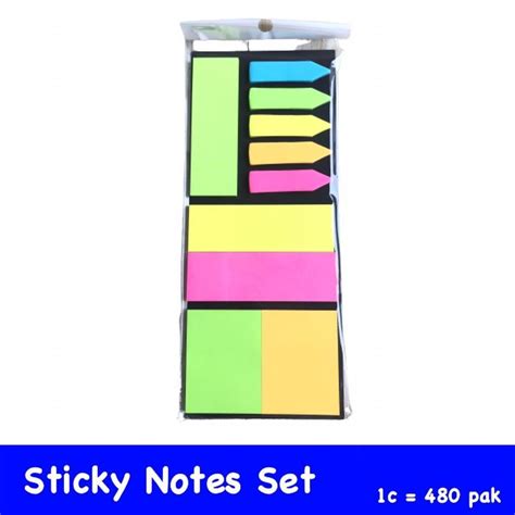Jual Sticky Note Set Panah Sticky Notes Mini Sticky Notes Panjang Per Set Shopee Indonesia