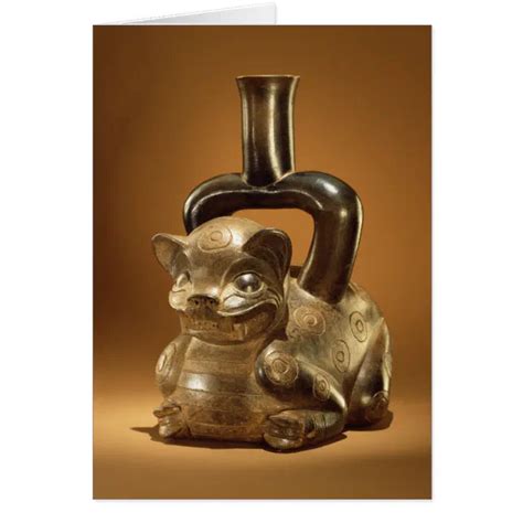Vessel With Puma Chavin Culture C90 Bc Zazzle