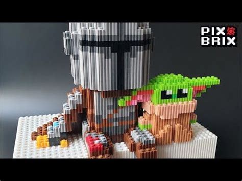 The Mandalorian And Grogu Pix Brix Instructions Youtube Mandalorian