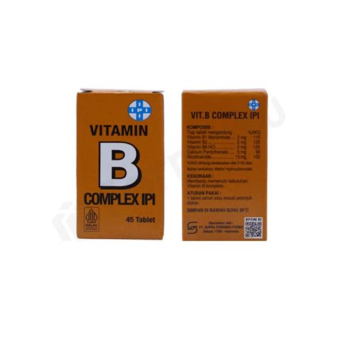 Vitamin B Complex Ipi 45 Tablet Farmaku