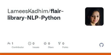 Github Lameeskadhimflair Library Nlp Python