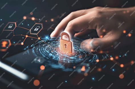 Premium Ai Image Personal Data Protection Digital Fingerprint Trace A