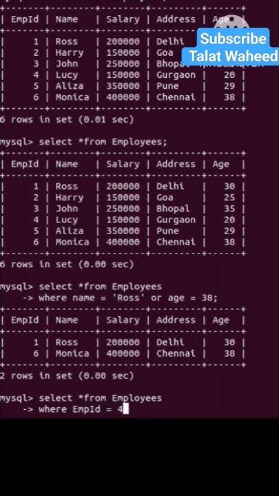 Or Operator Logical Operators Mysql Viral Talatwaheed Mysql Dbms Beginners Operator