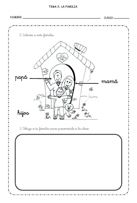 Aprendemos En Reli Tema 2 La Familia Ficha 3