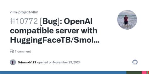 [bug] openai compatible server with huggingfacetb smolvlm instruct