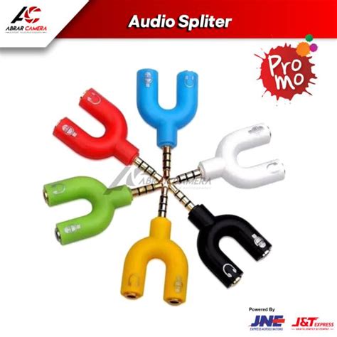 Audio Spliter U Y Headset Separator Microphone Jack 3 5mm Breaker Adapter Mic Smartphone Hp