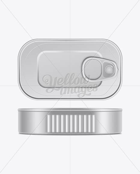 Tin Can W Pull Tab Mockup Free Download Images High Quality Png 