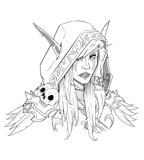 Artstation Sylvanas Wow Sketch