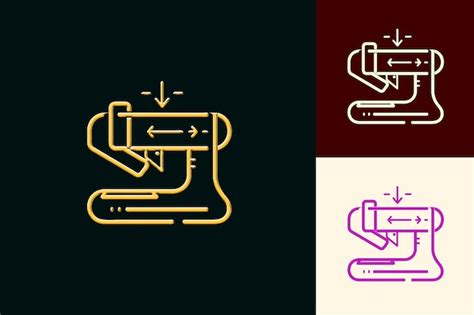 Stapler Icon With A Stapler Outline And Modern Design Decora Abstract Minimalist Icon Designs