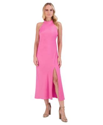 Vince Camuto Womens Tie Back Front Slit Sleeveless Dress Macys