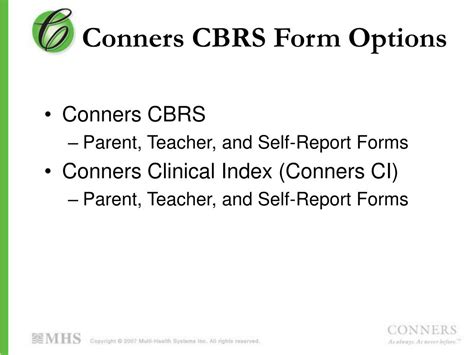 Ppt Conners 3 Powerpoint Presentation Free Download Id562238