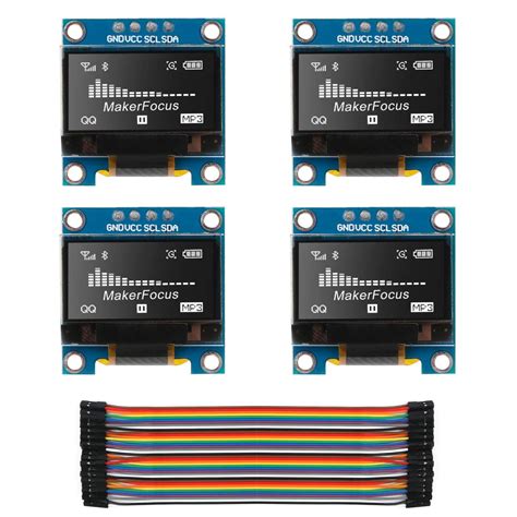 4pcs i2c oled 0 96 inch oled display module iic ssd1306 128 64 lcd whi
