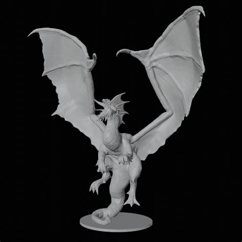 Ancient Black Dragon Miniature 3d Model 3d Printable Cgtrader