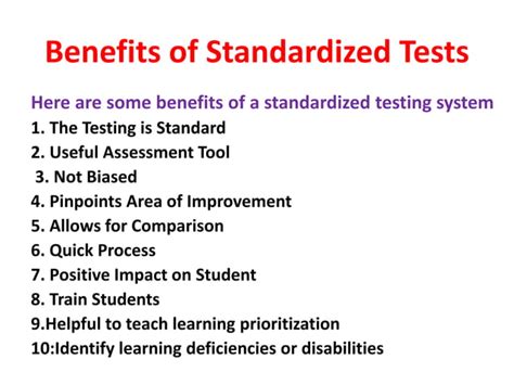 Advantages Of Standardized Test Pptx Standardized Testing Educational Assessment