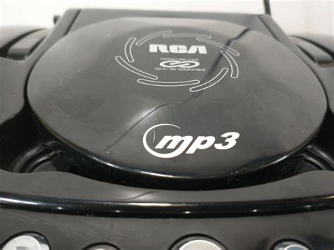Boombox Portable Rca Mp3 Cd Twin Base Headphones