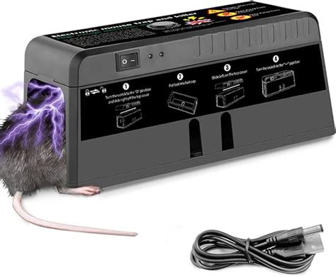Amazon.com: Electric Rat Trap Reusable Mouse Trap Rat Traps Humane Pest Control Traps Kill ...