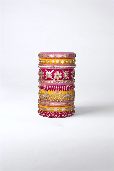 Customised Bangle Set Thread Bangles Design Fabric Bangles Silk