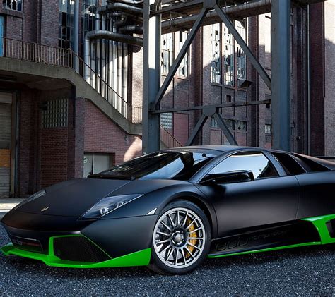 Lamborghini Aventador Green And Black Wallpaper