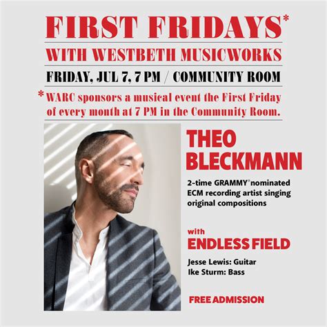 First Fridays Theo Bleckmann With Endless Field Westbeth