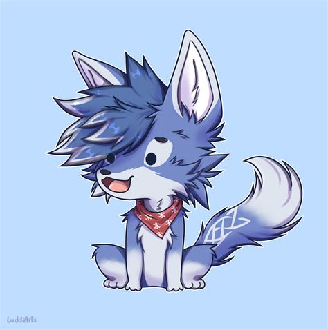 Blue Bean Furry Commission By Luddiarts On Deviantart