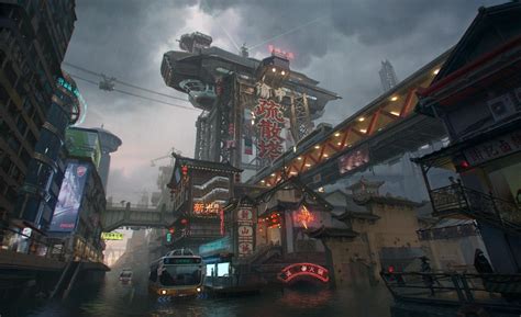 Cyberpunk Chongqing By Artist Kingko Xie R Imaginarycityscapes