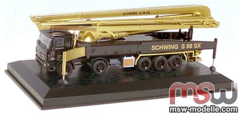 Schwing 1 50 Mercedes Actros S 58 Sx 2 3 Schwarz Gold Sondermodell Conrad