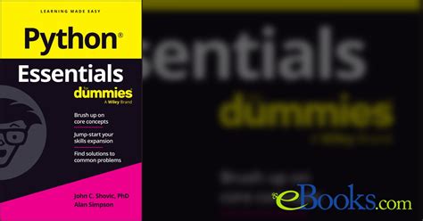 Python Essentials For Dummies By John C Shovic Ebook