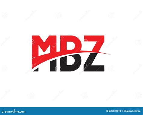Mbz Letter Initial Logo Design Stock Vector Illustration Of Isolated