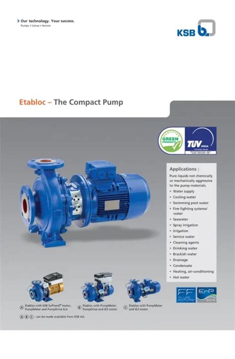 Ksb Etabloc 125 100 160 End Suction Pump 30kw Ao6 Ie1 Ip55