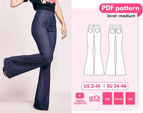 28 Flare Pants Sewing Pattern